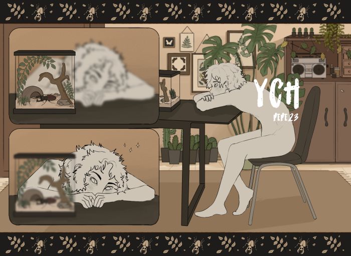 YCH terrarium with insect or amphibian - YCH.Commishes