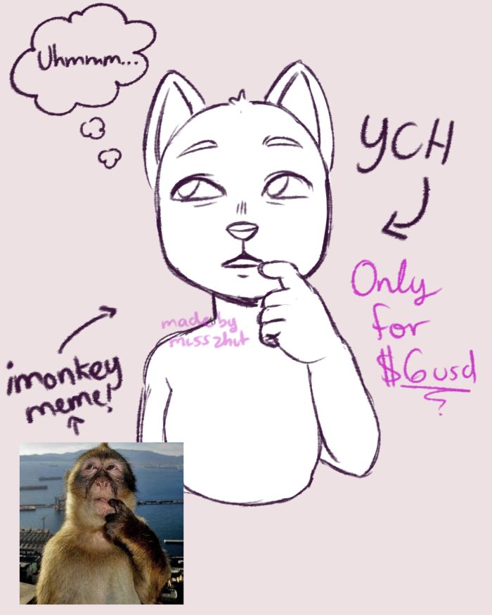 YCH MONKEY MEME! - YCH.Commishes